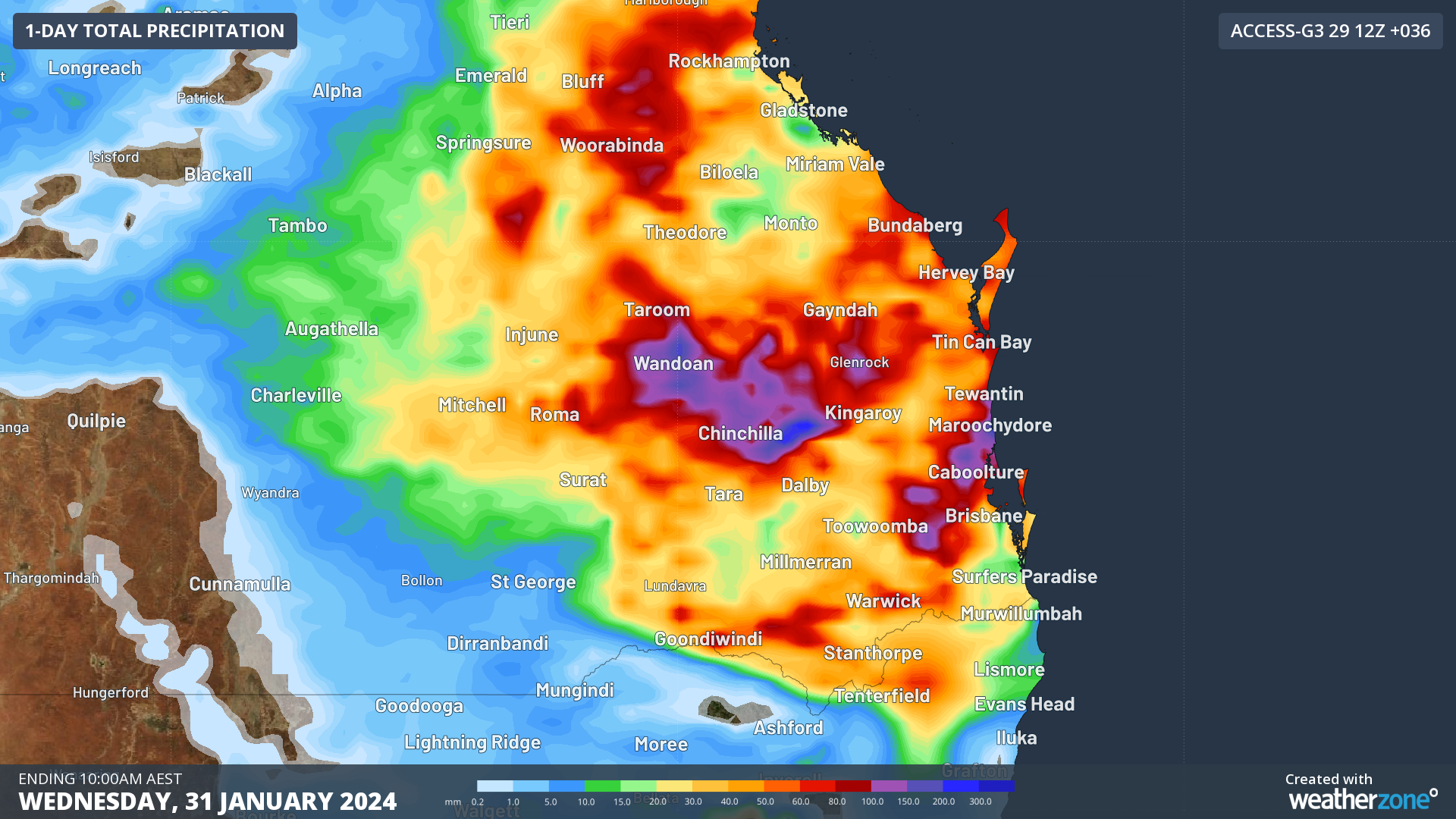 Record moisture levels over Brisbane | DTN APAC