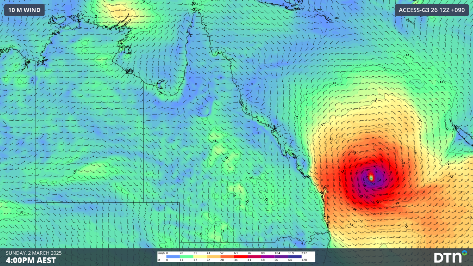 Severe Tropical Cyclone Alfred whipping up huge swell and gales | DTN APAC